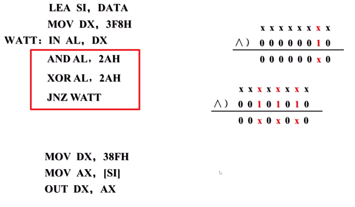 3汇编指令:【 逻辑运算 和 移位指令】从地址为3f8h的端口中读入一个字节数当该数的bit1bit3bit5位同时为1时可 Csdn博客