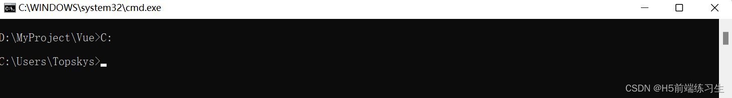 win11之cmd终端输入 cd 转不同盘目的目录命令失效_win11 cd路径失败-CSDN博客