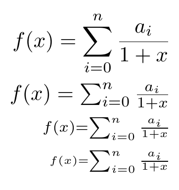LaTeX 数学之数学模式下的显示风格_latex textstyle-CSDN博客