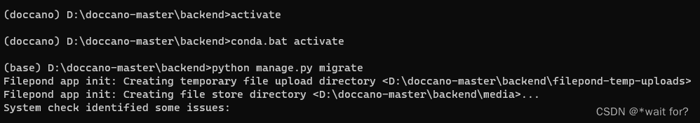 Windows配置doccano标注工具_doccano windows-CSDN博客