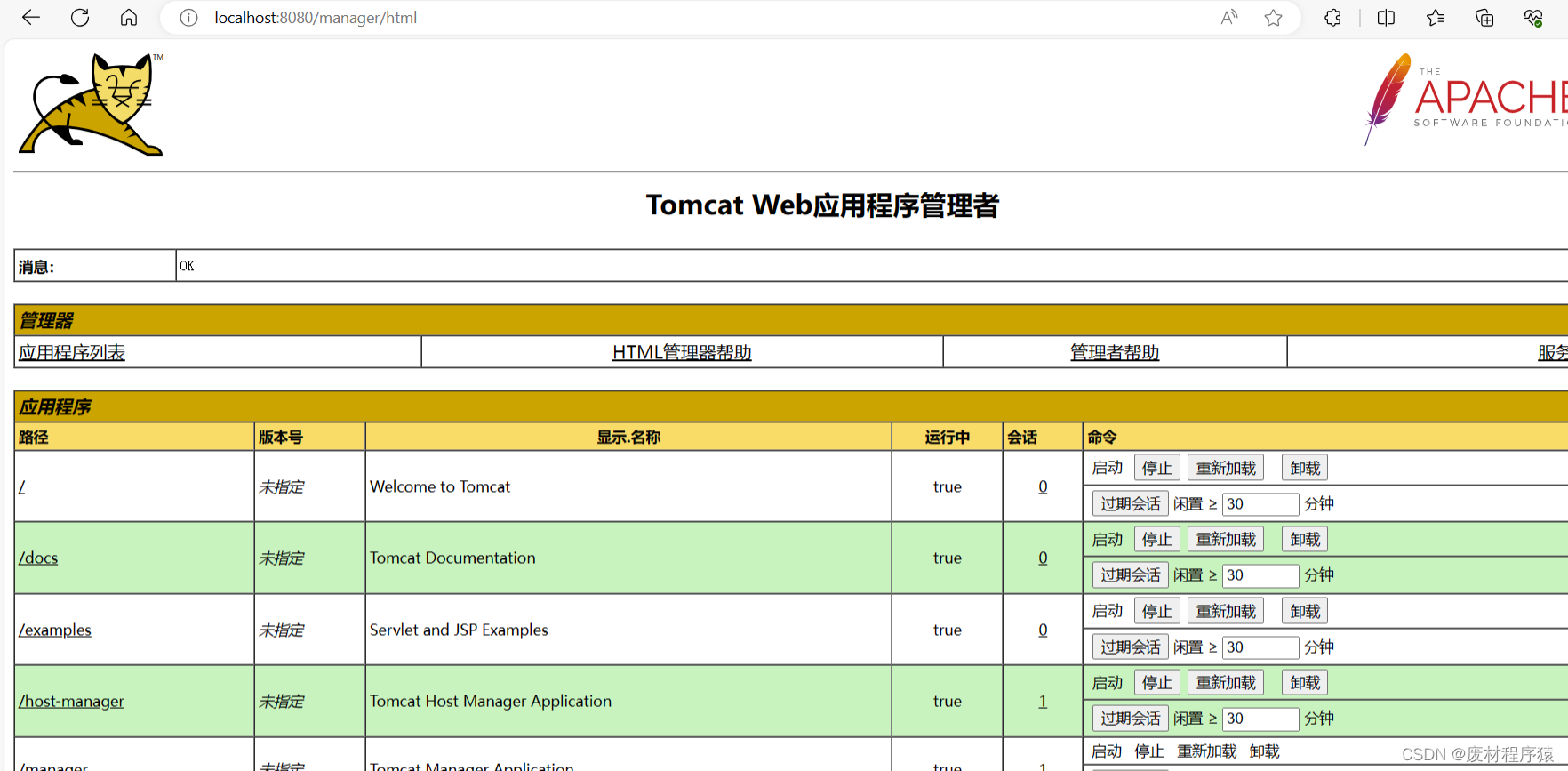 Tomcat开启manager和host-manager界面详细步骤-CSDN博客