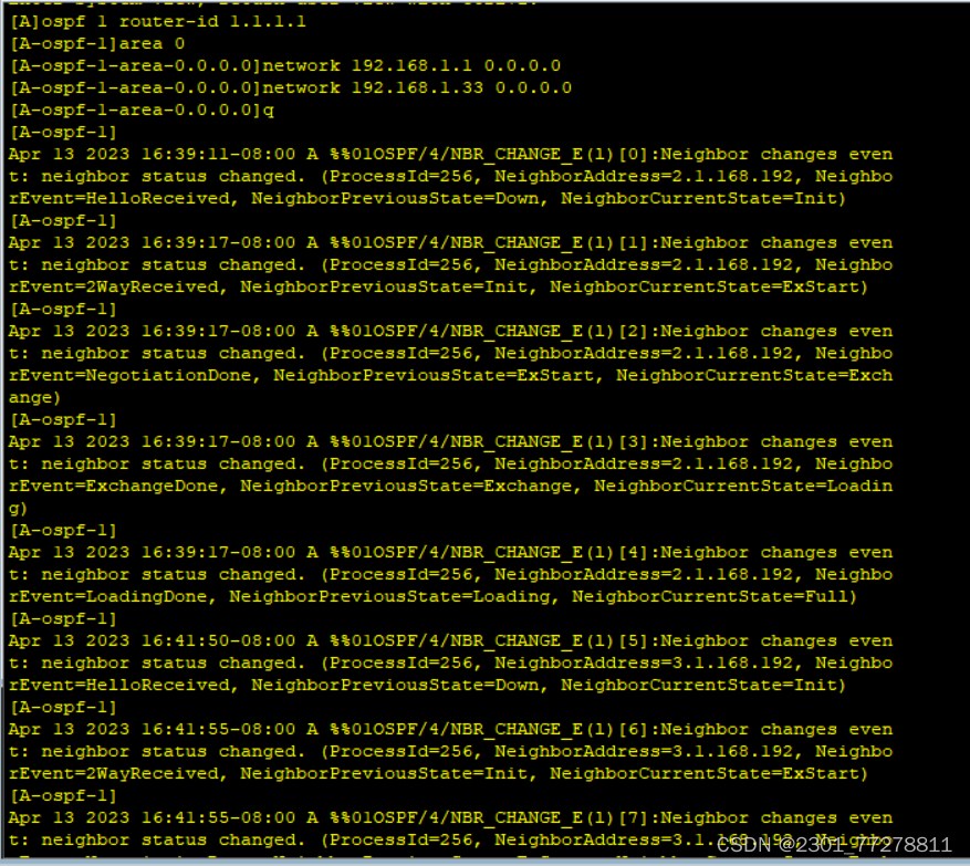 OSPF实验_rt1、rt2、rt3之间使用多区域ospf连通,rt1和rt2之间为区域0,rt2和rt3之间为区-CSDN博客