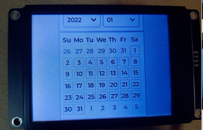 LVGL学习记录：calendar日历_lvgl万年历算法-CSDN博客