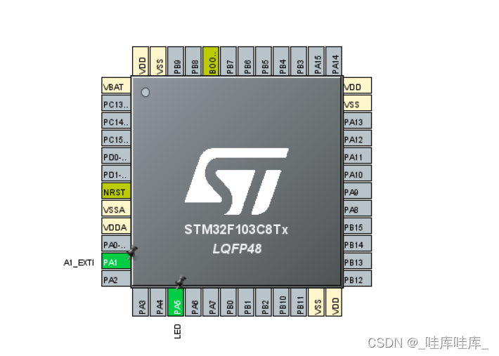 stm32F103核心板中断控制LED_stm32f103 管脚中断-CSDN博客