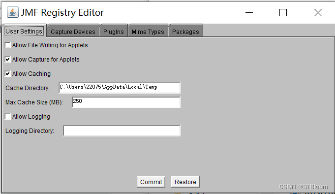 JMF环境配置（Eclipse）_wdm image capture (win32)-CSDN博客