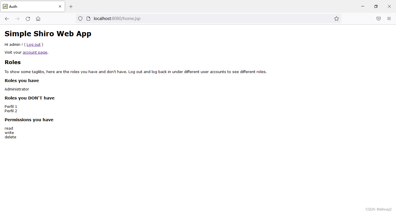 Apache shiro MySQL实现 JSP RBAC_简述shiro的rbac结合jdbcrealm的jsp用法-CSDN博客