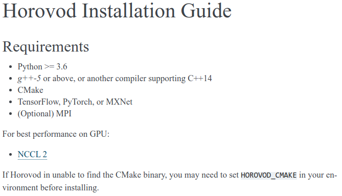 Ubuntu20.04下Horovod GPU安装_horovod服务器安装ubuntu20-CSDN博客