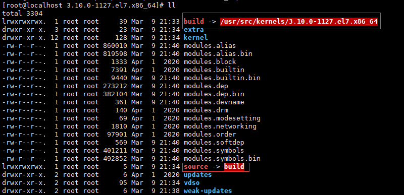 make: *** /lib/modules/3.10.0-1127.el7.x86_64/build: No such file or ...