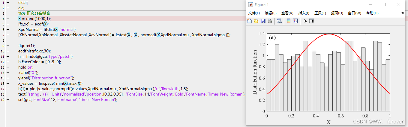 【假设检验】MATLAB实现K-S检验_WW、forever的博客-CSDN博客_ks检验编程实现