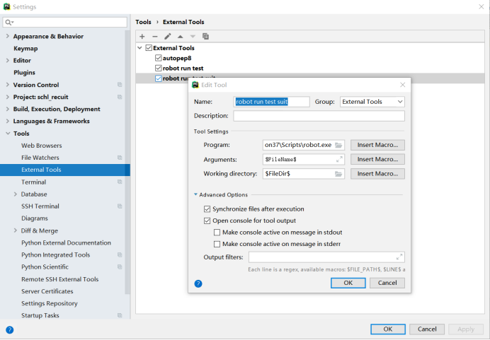 （基于python3）+ 在pycharm中编写及运行robot脚本_pycharm跳转robot关键字-CSDN博客
