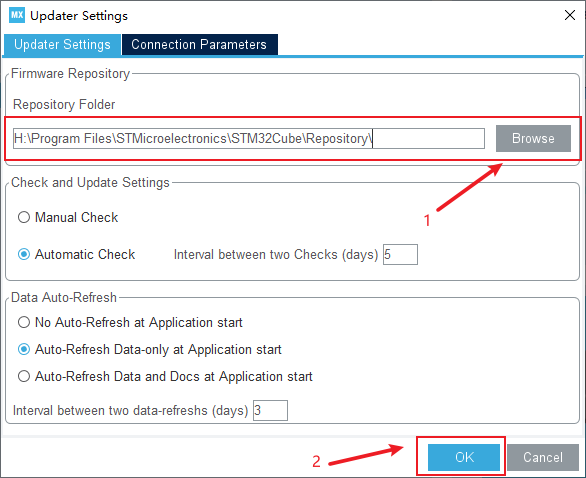 stm32cubeIDE and stm32cubeMX library file installation path custom settings - Programmer Sought