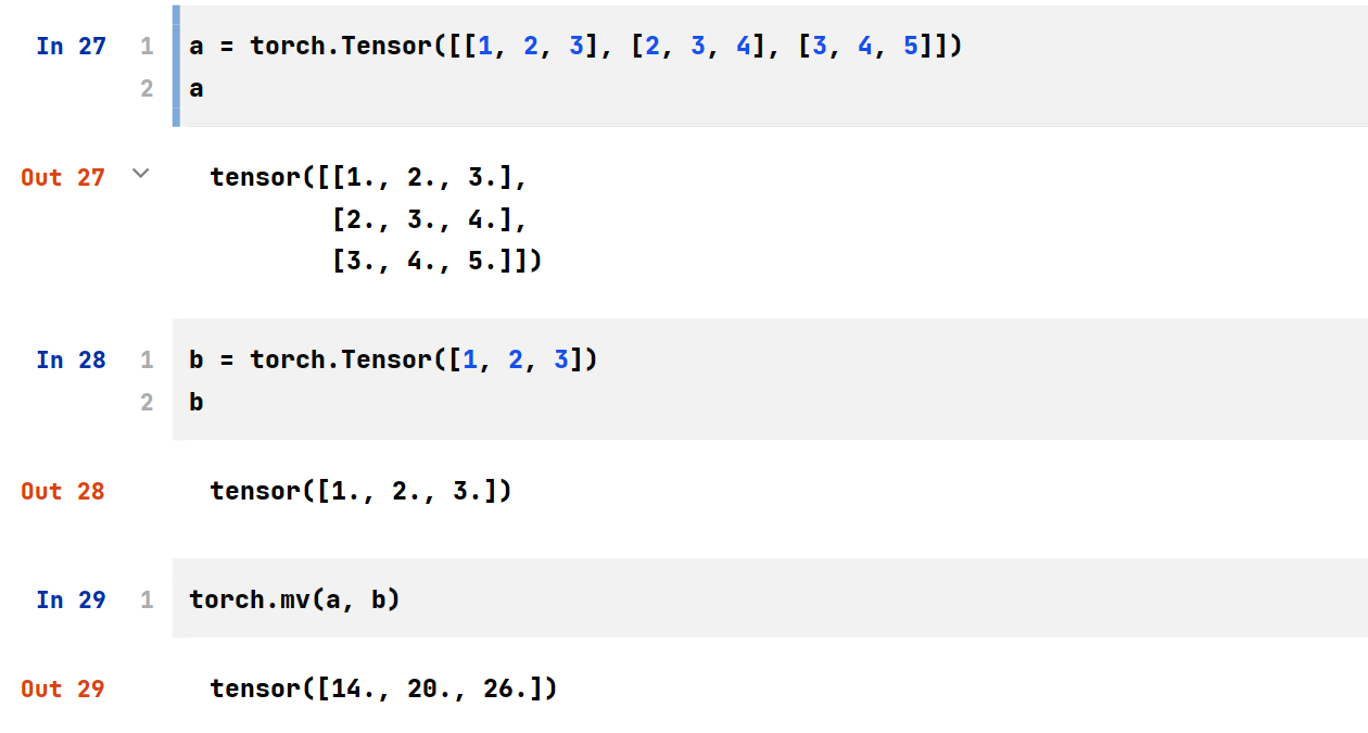 PyTorch深度学习入门 Tensor基础 1.1 Tensor 5. 线性代数运算_torch 向量内积-CSDN博客