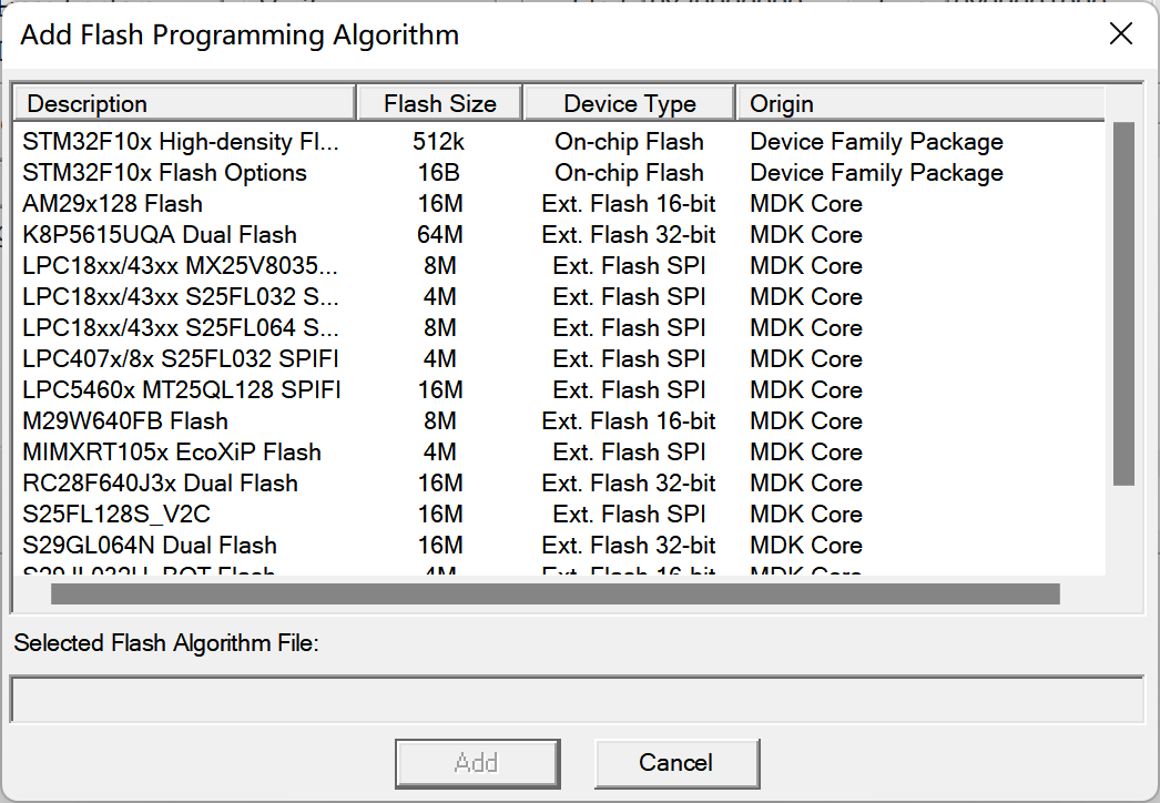 MDK Flash算法配置（1）_keil的flash算法添加-CSDN博客
