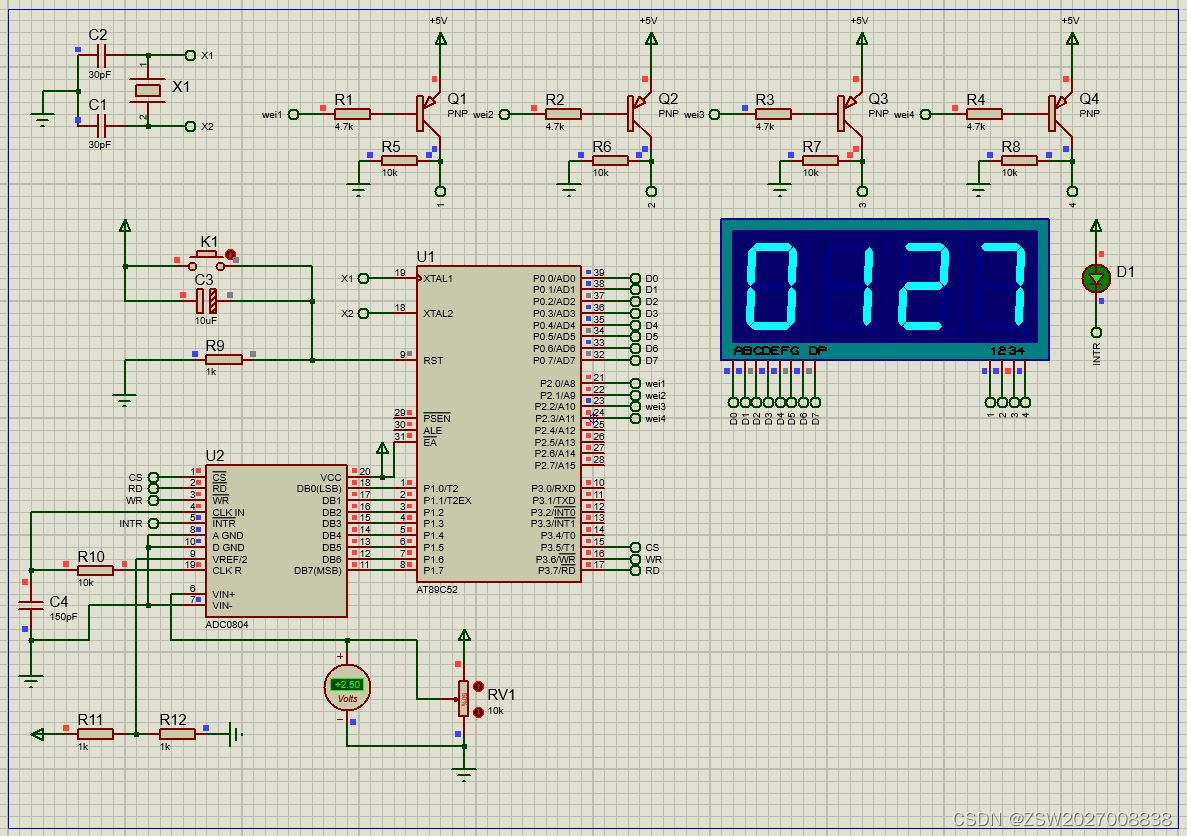 基于51单片机的电压采集（ADC0804）_51单片机adc采集电压-CSDN博客