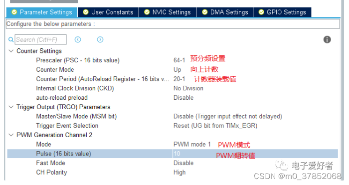 STM32CubeMx普通PWM基本使用方法_cubemx fast mode的意思-CSDN博客