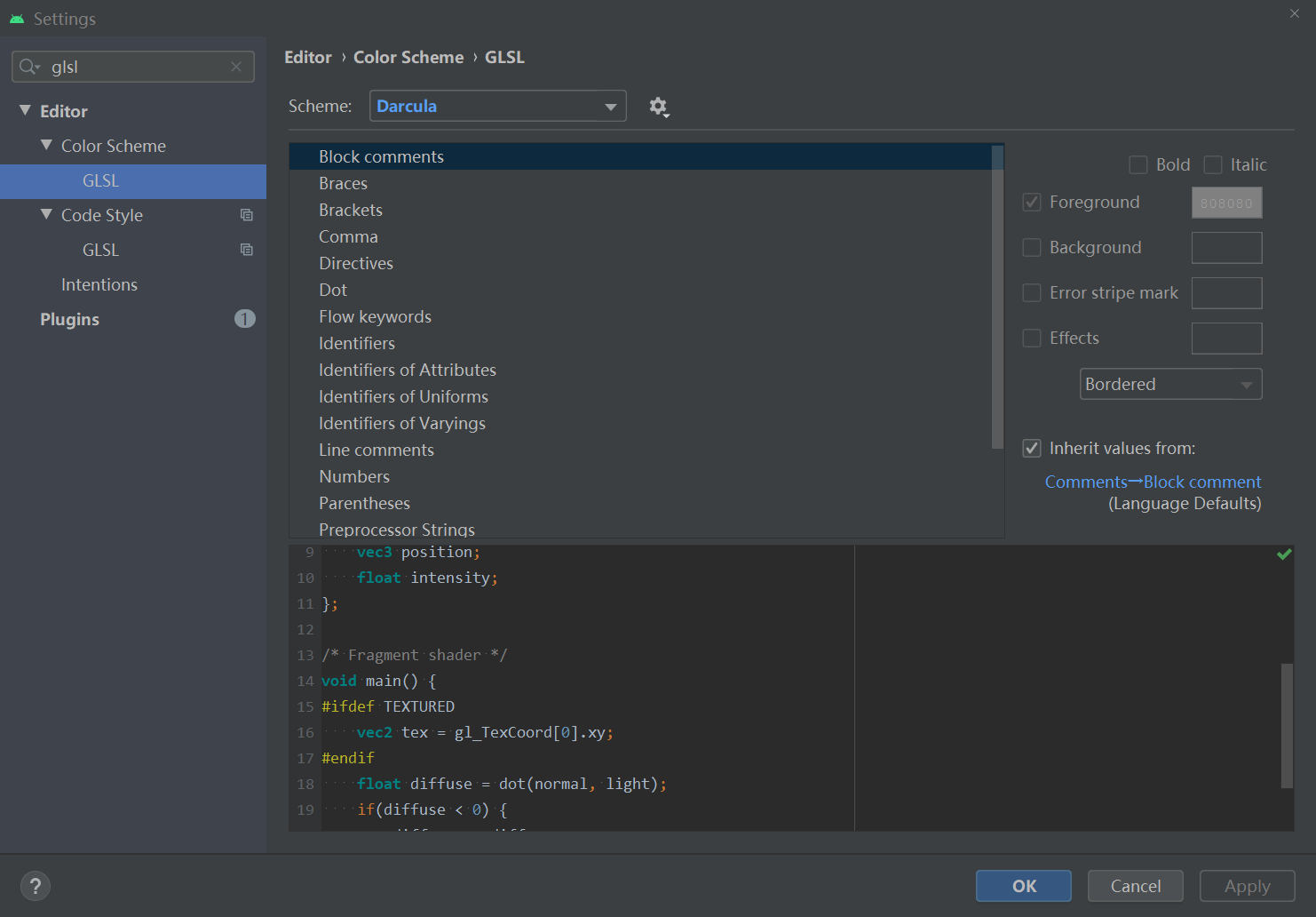 【我的OpenGL学习进阶之旅】OpenGL ES 着色语言的IDE插件（Android Studio和Visutal Studio）以及常见GLSL文件扩展名介绍_android ...