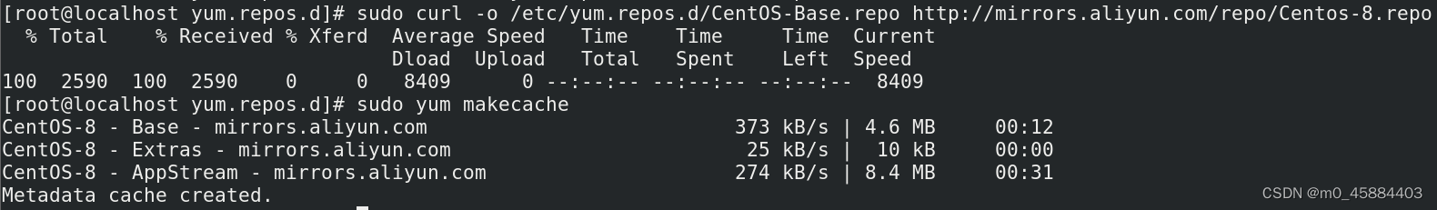 CentOS8更换阿里云yum源_centos8更换阿里源-CSDN博客
