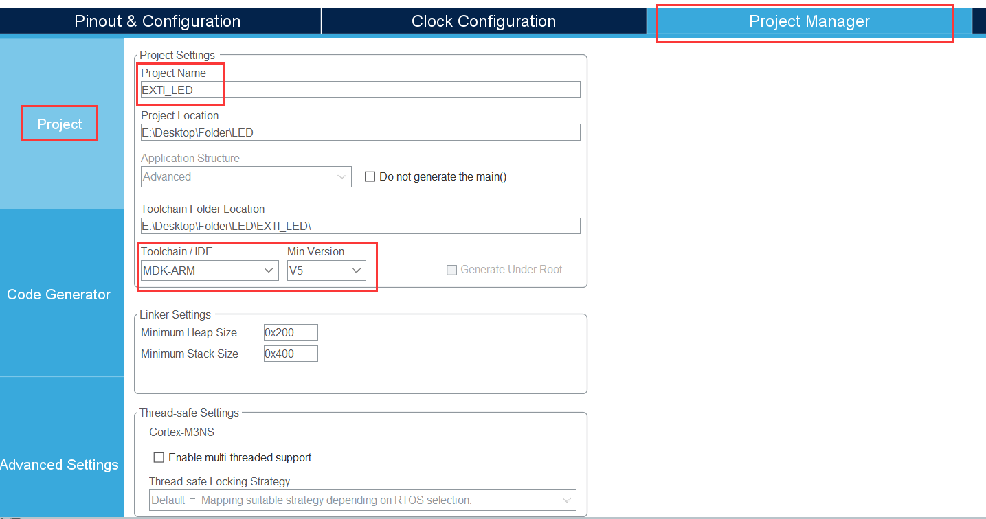 HAL 库 STM32CubeMX 实现 LED 亮灭----中断模式_stm32f103 中断控制两个led同时亮灭-CSDN博客