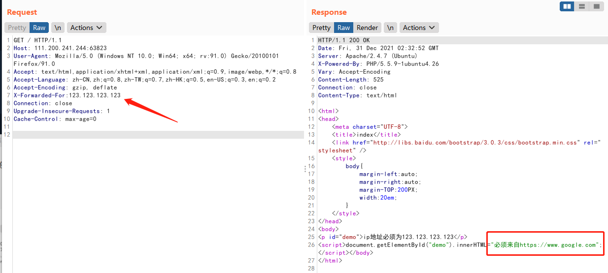 【攻防世界】xff_referer伪造_xff请求头伪造 命令执行-CSDN博客