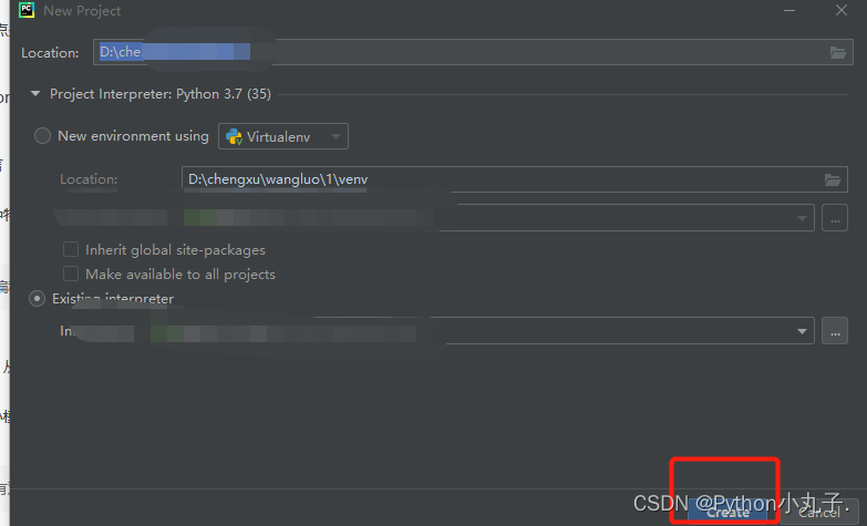 如何在pycham中新建一个项目工程-满满干货_pycharm新建项目-CSDN博客