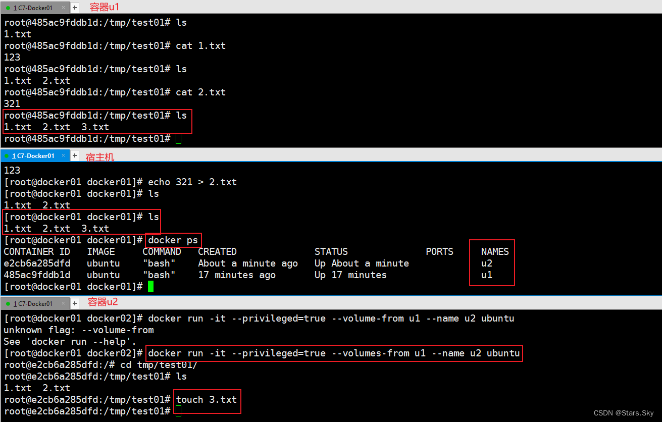 【云原生 | Docker 基础篇】08、Docker 容器数据卷_basename: unrecognized option '--privileged=true-CSDN博客