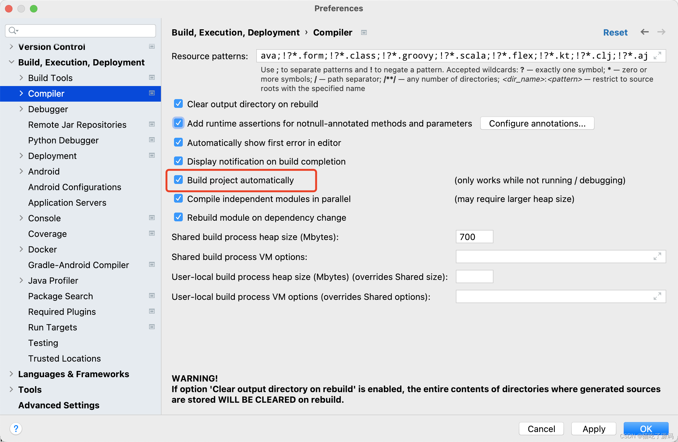 SpringBoot热部署配置_modify options 为什么没有spring boot-CSDN博客
