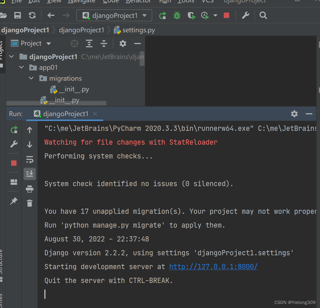 Django 项目的创建及常见问题_为什么在pycharm专业版创建django项目没有自动生成文件-CSDN博客