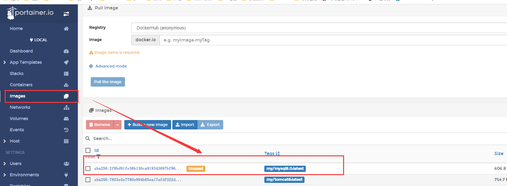 使用Portainer导入docker镜像并运行_portainer怎么导入镜像-CSDN博客