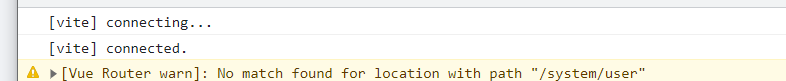 VueRouter4解决: [Vue Router warn]: No match found for location with path “/system/user“,权限动态设置路由_若 ...