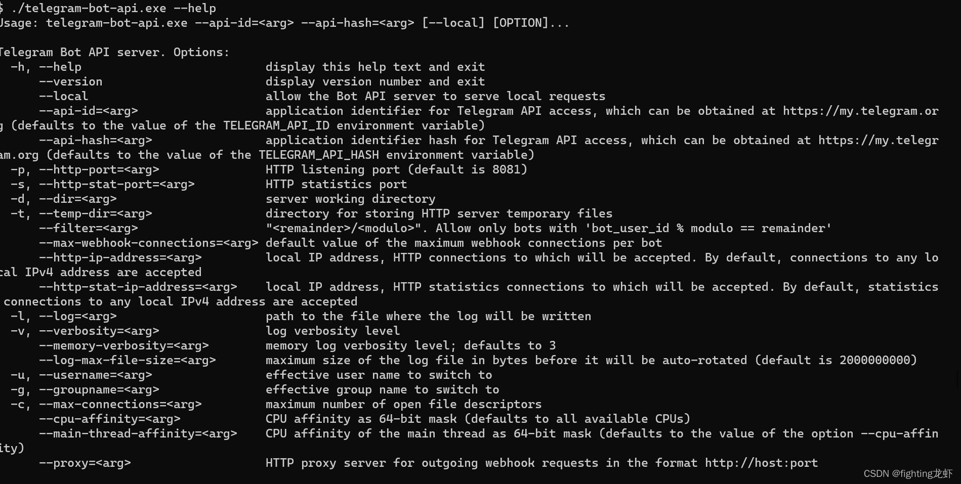 Telegram-bot-api 部署到Windows，上传2G文件_怎么通过tgbot往频道上传2g的视频文件-CSDN博客