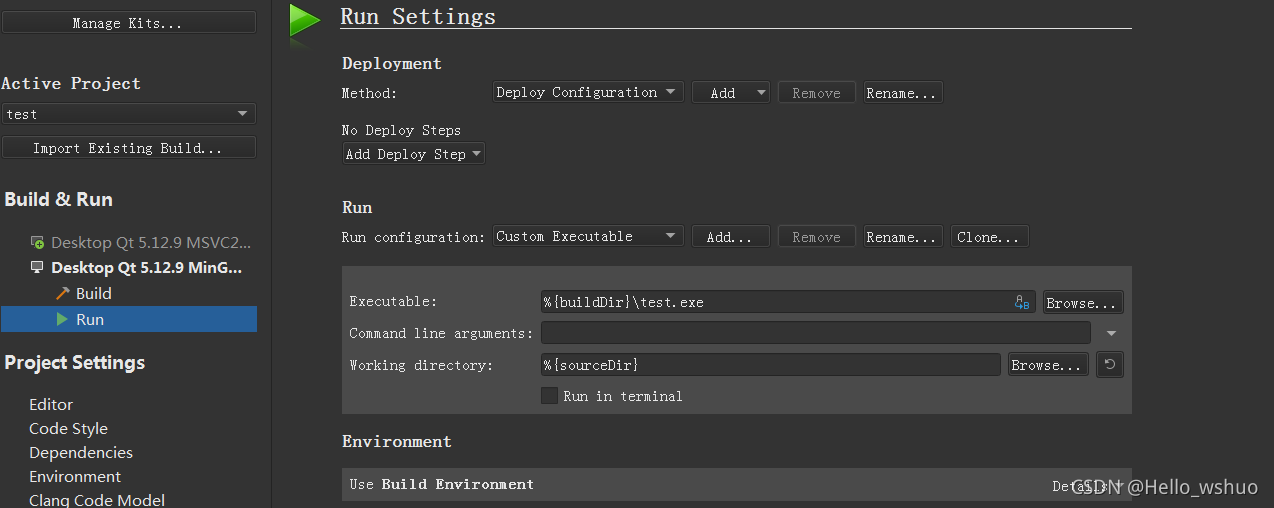 1 Error You Need To Set An Executable In The Custom Run Configuration Programmer Sought 3449