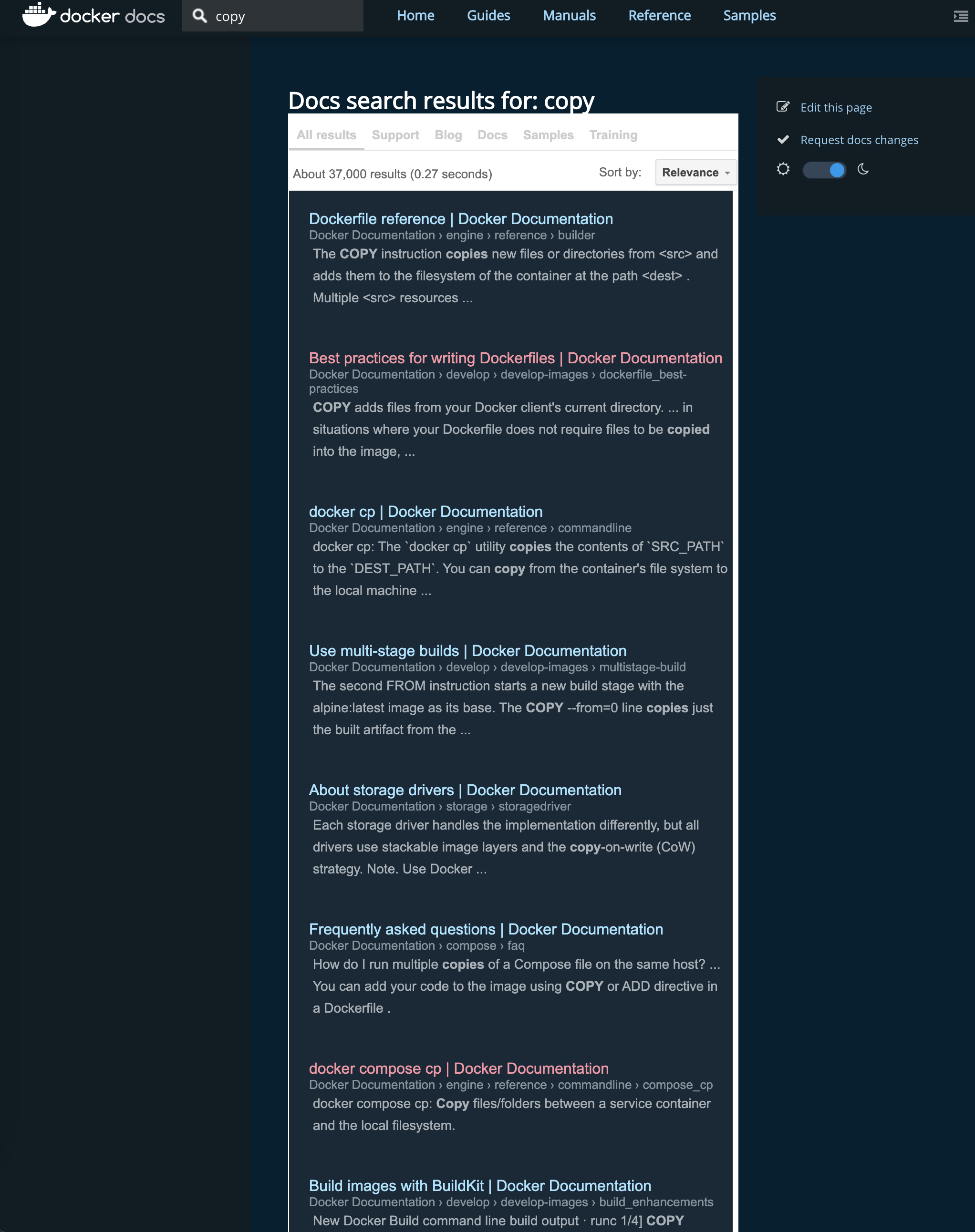 Docker容器中文件与本地相互复制拷贝_docker copy-CSDN博客