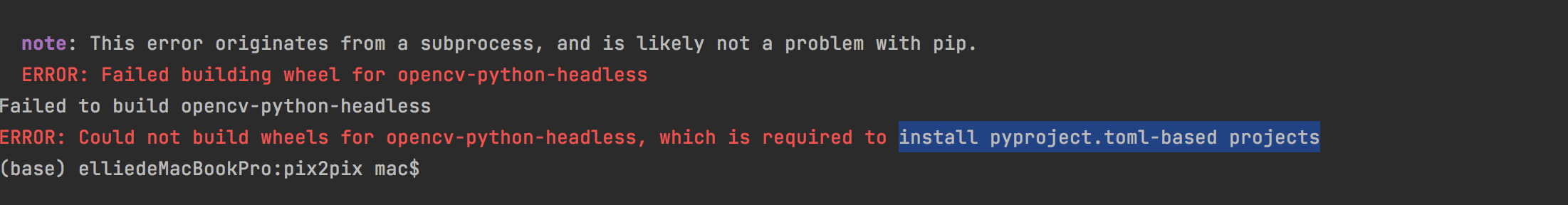 安装albumentations报错opencv-python和opencv-python-headless无法安装。待解决_albumentations装不上-CSDN博客