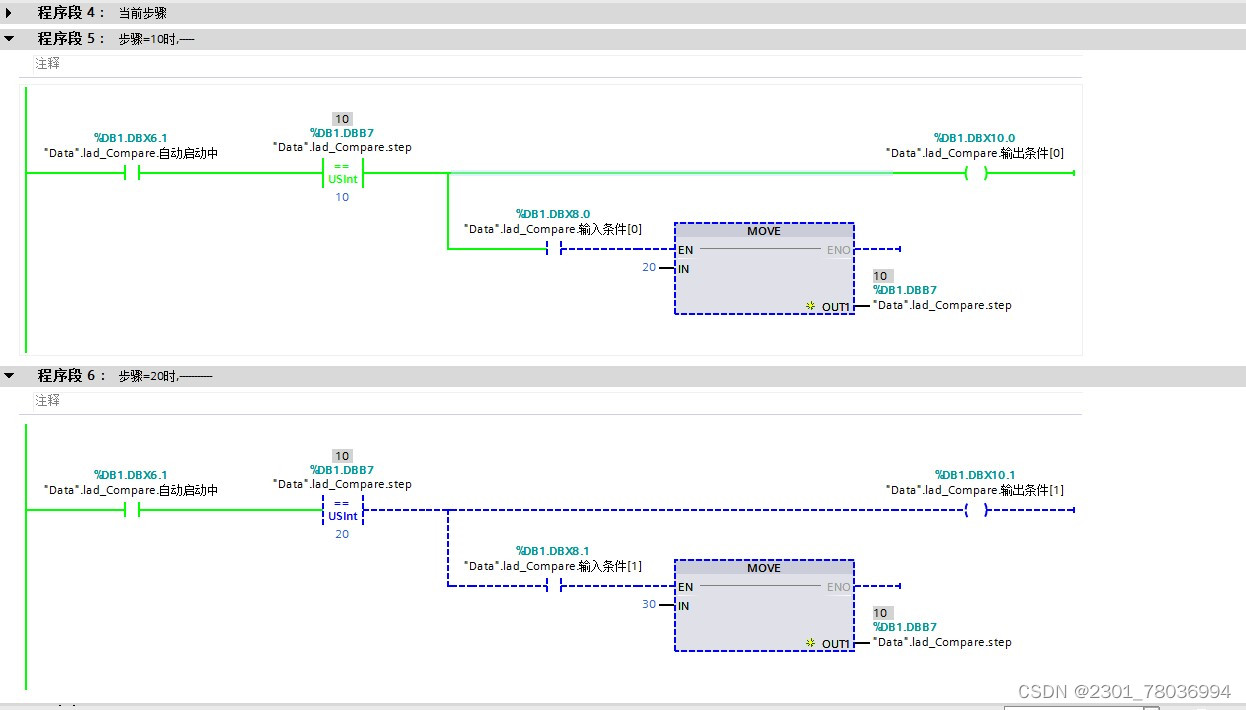 西门子PLC博途3种自动流程程序写法 本案例介绍3种不同的方法去写自动流程程序_博图软件编制画面自检程序-CSDN博客