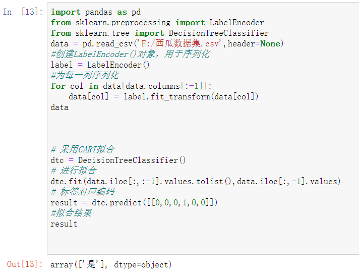 西瓜决策树-sklearn实现_sklearn西瓜数据集-CSDN博客