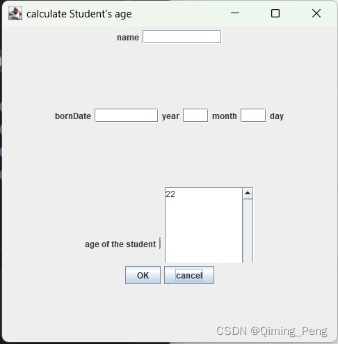 2023民大22级电信Java 练习7 图形用户界面设计及事件响应_本题通过jbutton、jlabel和jtextfield组件实现简单加法计算器。程序运行界面-CSDN博客