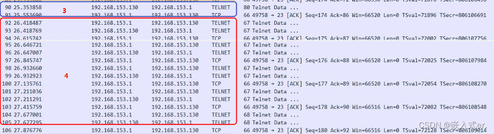 telnet协议的Wireshark抓包分析_wireshark telnet抓包-CSDN博客