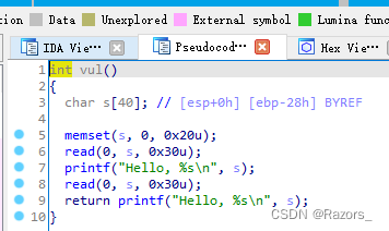 【BUUCTFPWN】ciscn_2019_es_2 栈迁移 栈劫持_栈迁移 buu-CSDN博客