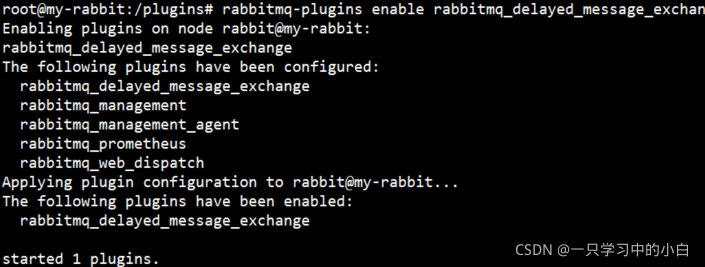 Docker的rabbitmq安装延时插件出现plugin Doesn‘t Support Current Server Version Actual Broker Version “3