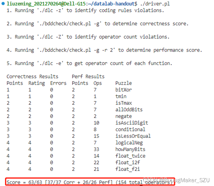 计系2 实验二 数据表示实验（Data lab）_如何实现x^y用c语言bitxor-CSDN博客