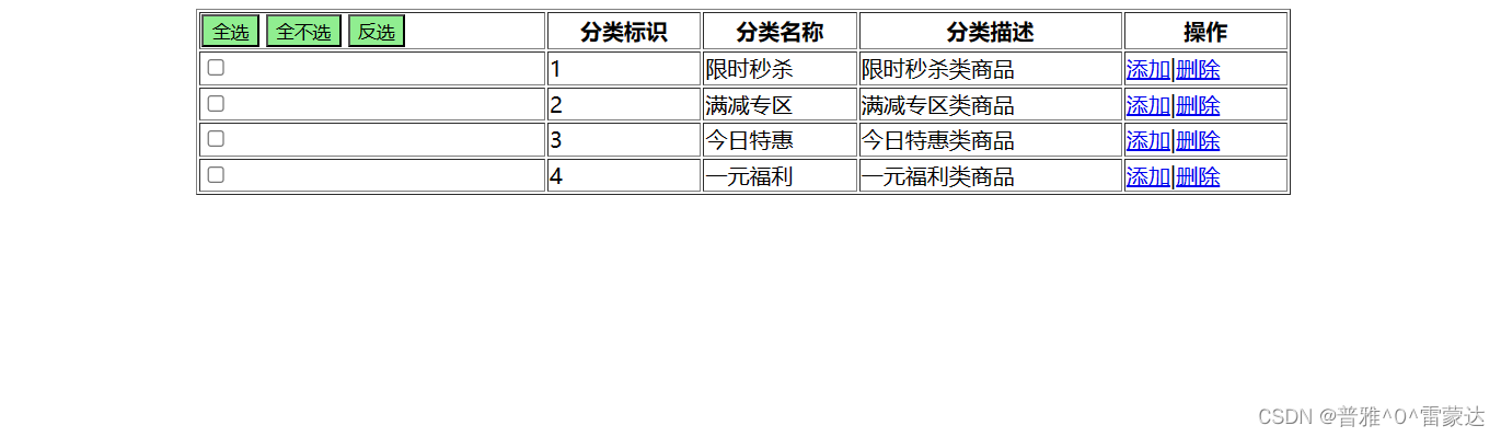 JQuery（十） -- 综合案例（一） 表格复选框_jq复选框案例-CSDN博客