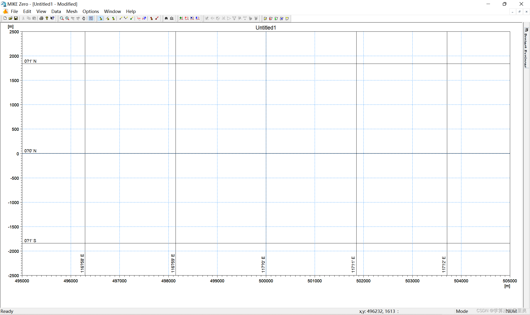 MIKE 21 教程 1.1 网格搭建界面介绍之点线面的创建 （Mesh Generator 工具）_mike模型打网格-CSDN博客