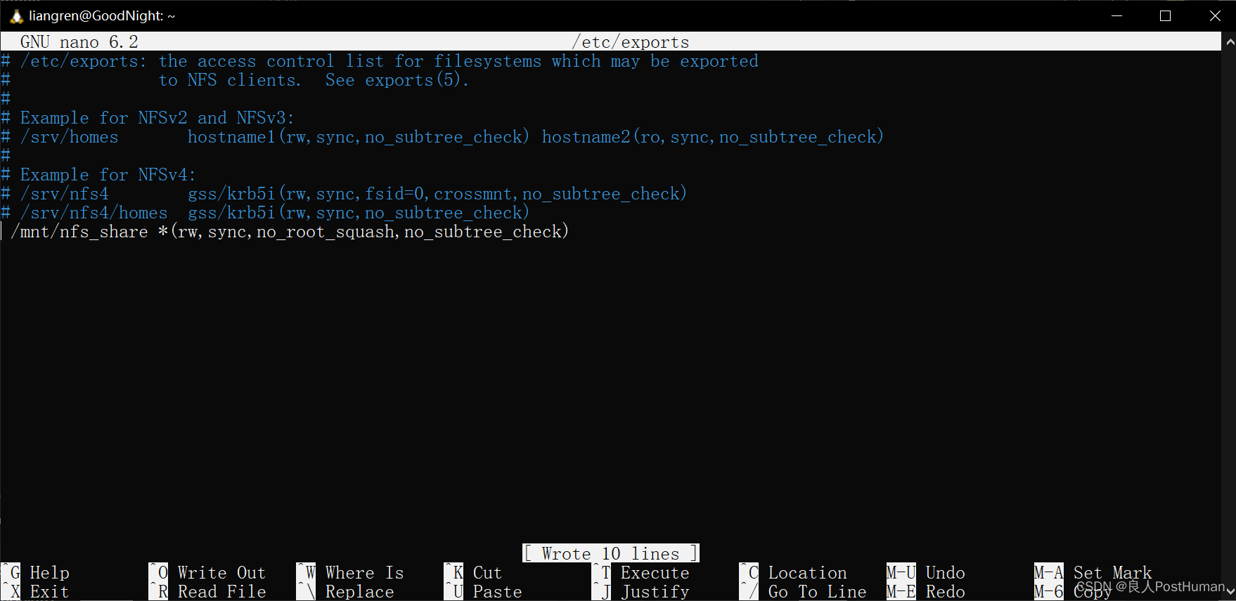 WSL2：实现客户端和服务端之间的NFS服务_wsl nfs-CSDN博客
