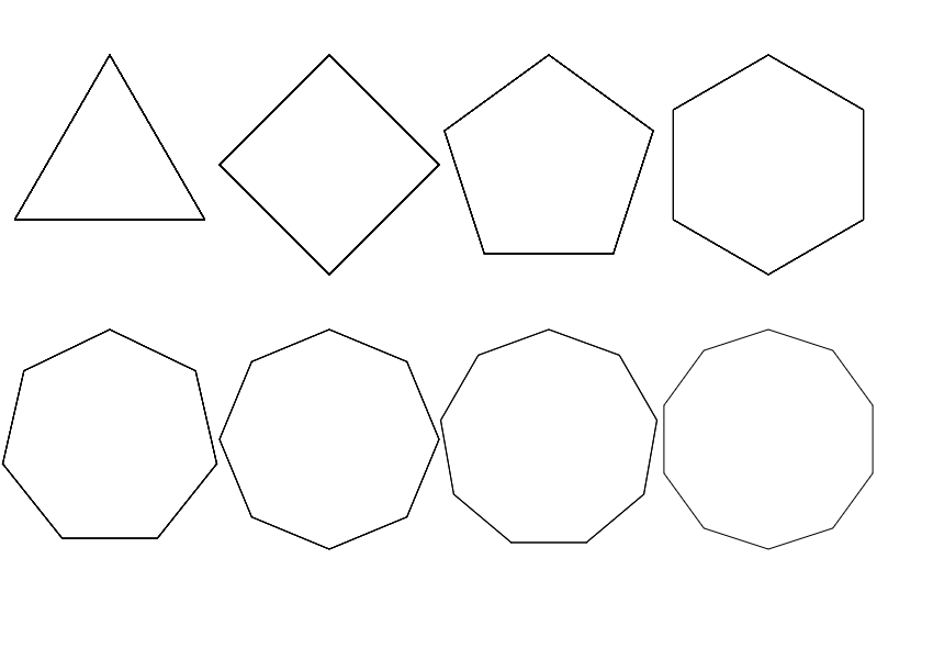 正多边形的数学推导及绘制正八边形 顶点坐标 Csdn博客