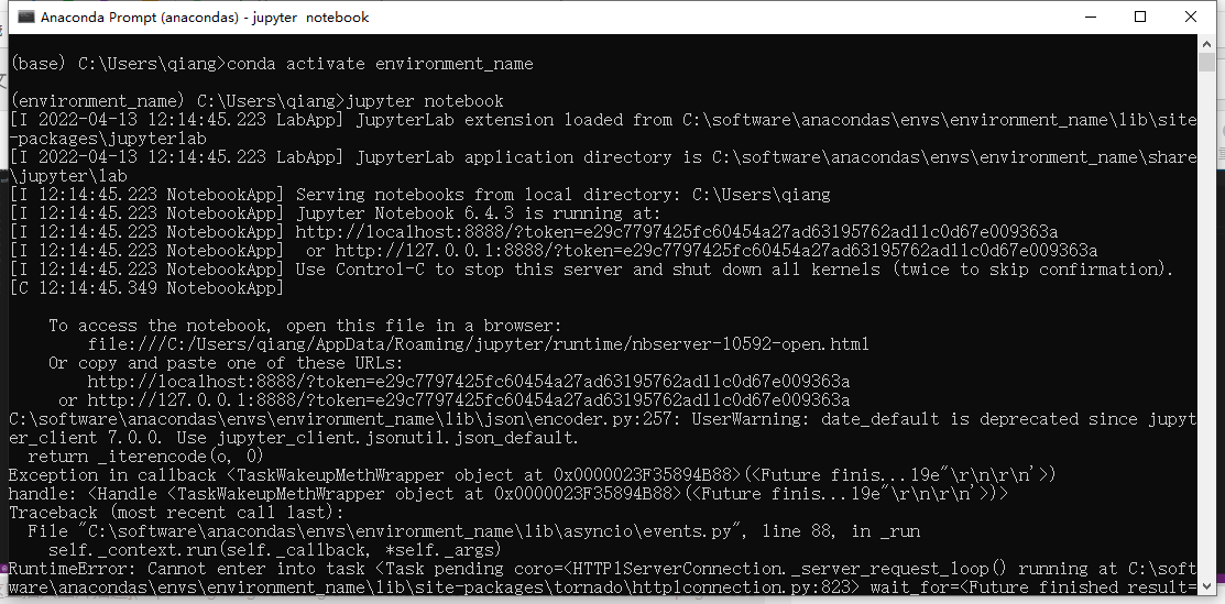 解决jupyter notebook的kernel error内核启动失败问题_jupyter notebook kernel error-CSDN博客