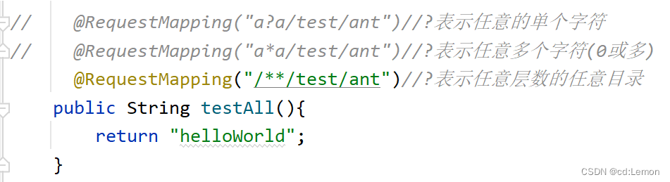 @RequestMapping注解（2）_@requestmapping 占位符_cd:Lemon的博客-CSDN博客