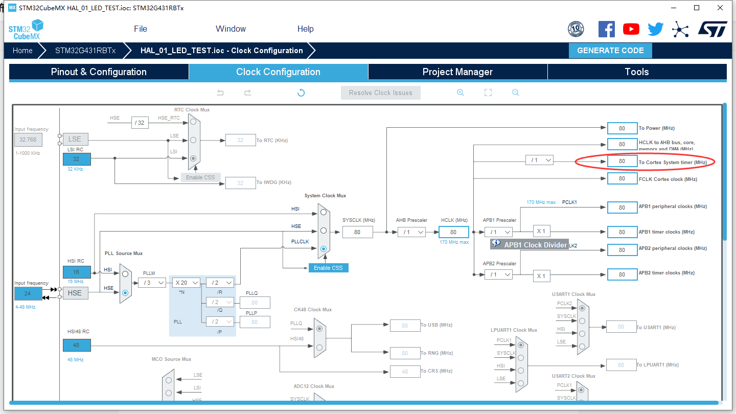 蓝桥杯STM32G431学习之SysTick系统滴答定时器_stm32g431延时函数-CSDN博客
