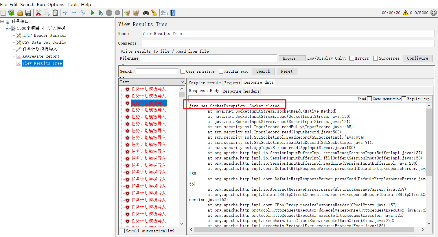 jmeter运行报错Response code:Non HTTP response code:java.lang.IllegalArgumentException查找解决_bound must ...