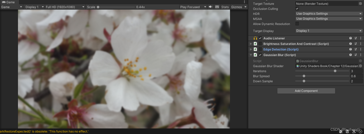 Unity Shader入门精要 第十二章——屏幕后处理效果_unity 获取屏幕图片并通过shader处理-CSDN博客