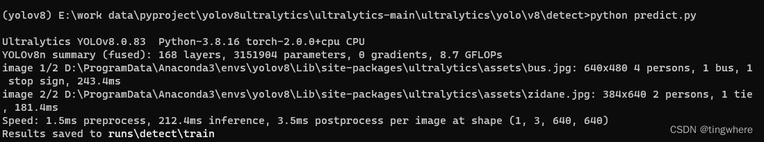 Yolov8从入门到上瘾windows11anacondacudacudnn红绿灯数据集训练功能实现win Yolov8 Anand Csdn博客